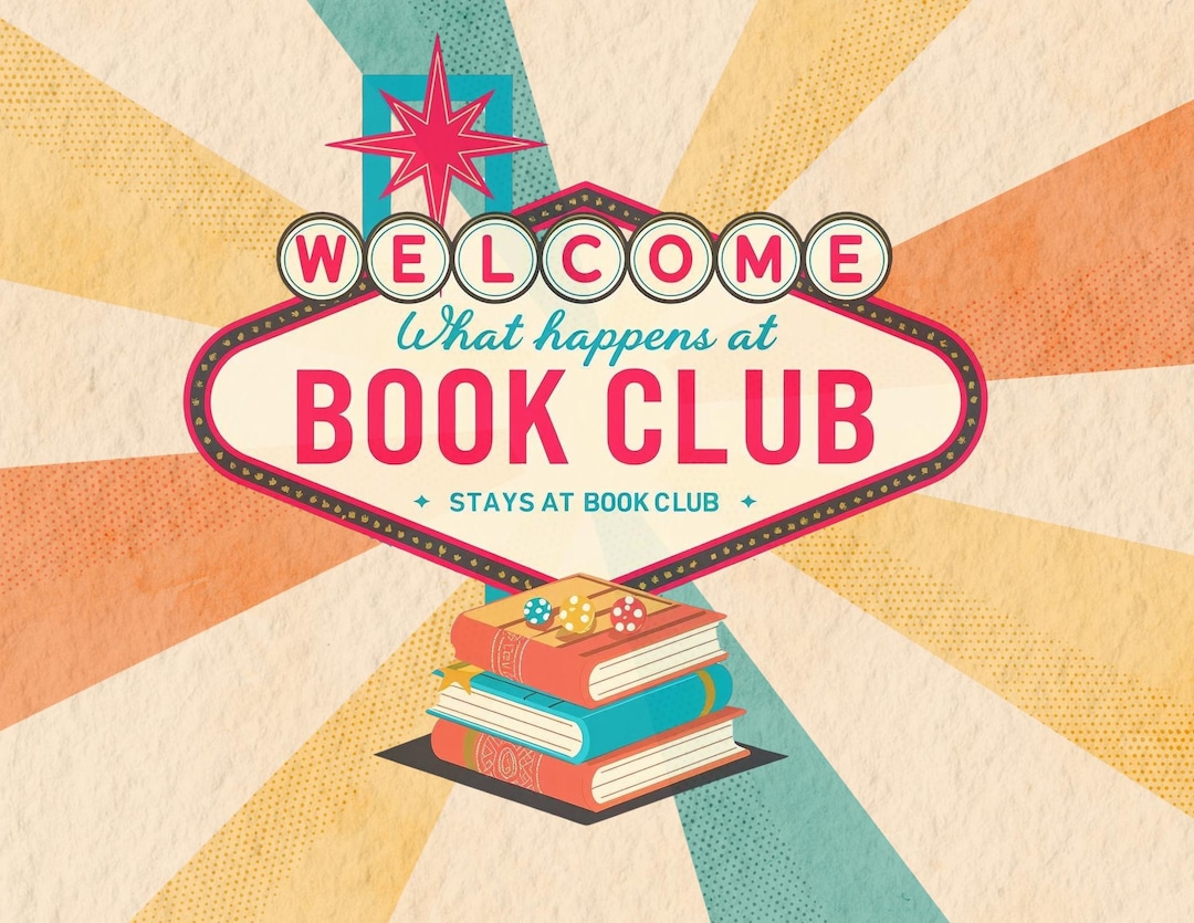 Funny Book Club Shirt Design | Retro Vegas PNG (digital Download) - Etsy