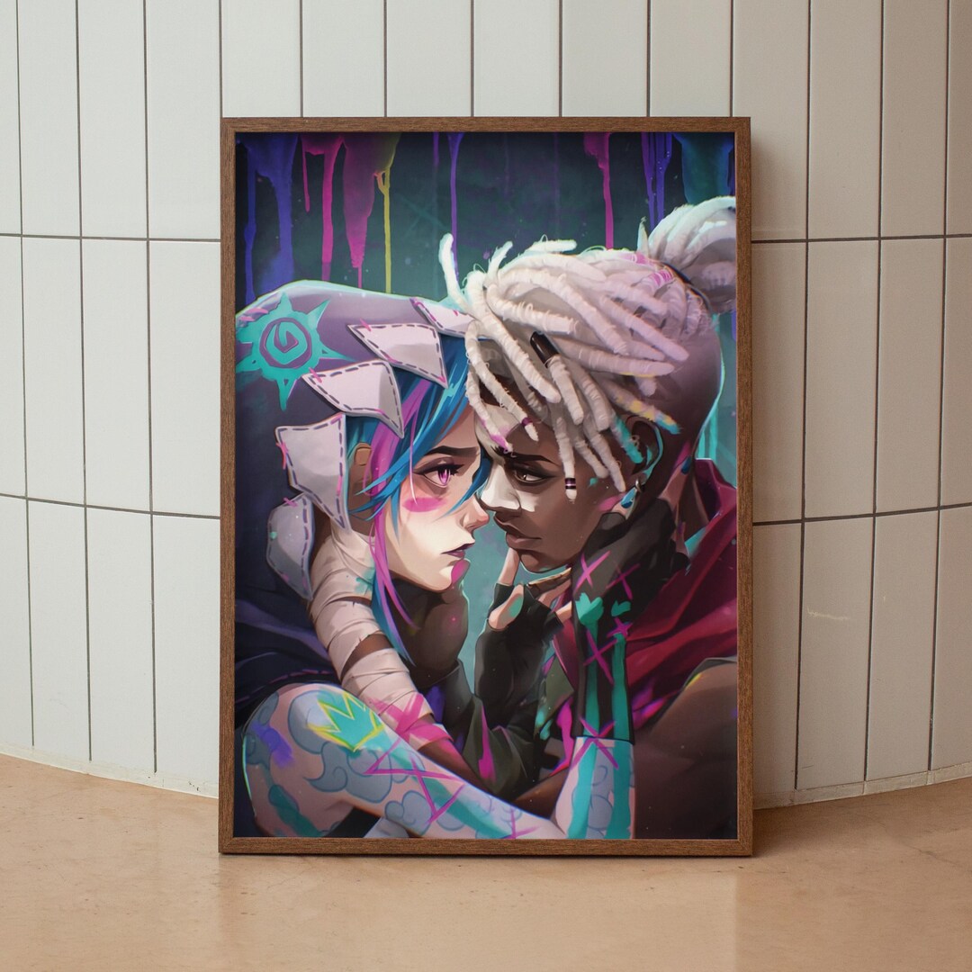Always a Dance With You, Arcane Jinx and Ekko Love Poster, Arcane Wall ...