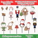 40+ Christmas Costumes Template Bundle Canva Editable Photo Booth Props ...