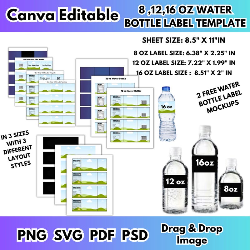 File Labels Blank Design - Etsy UK