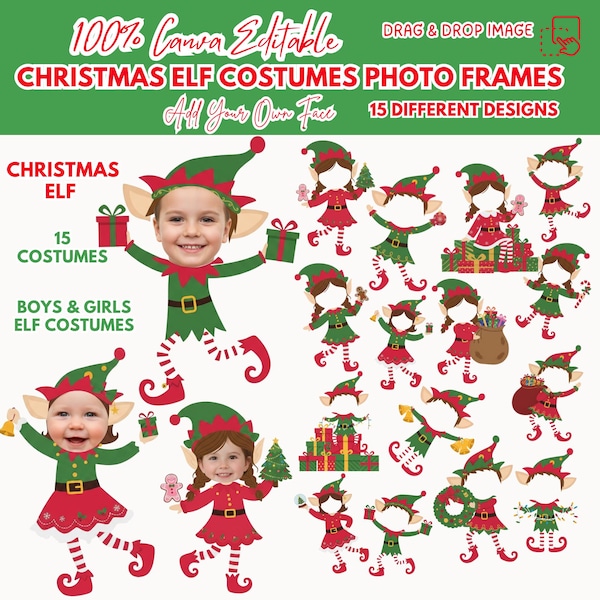 Elf Cut Outs With Photos - Etsy