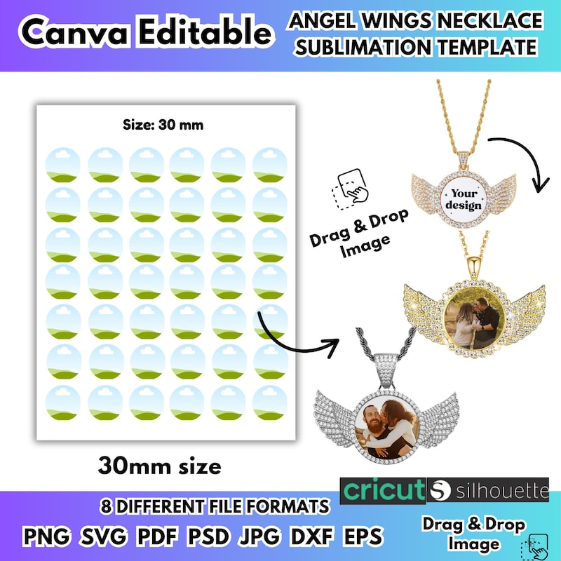 Angel Circle Template - Etsy