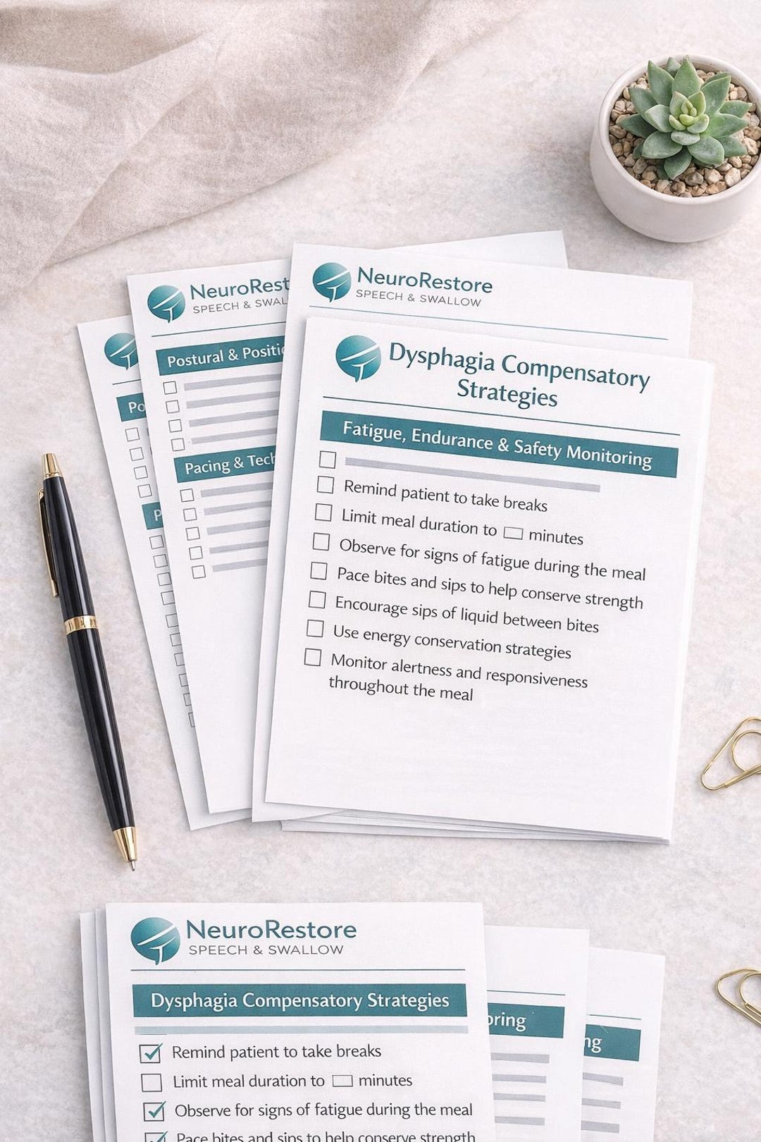 Swallowing Compensatory Strategies | Dysphagia Therapy PDF | Speech ...