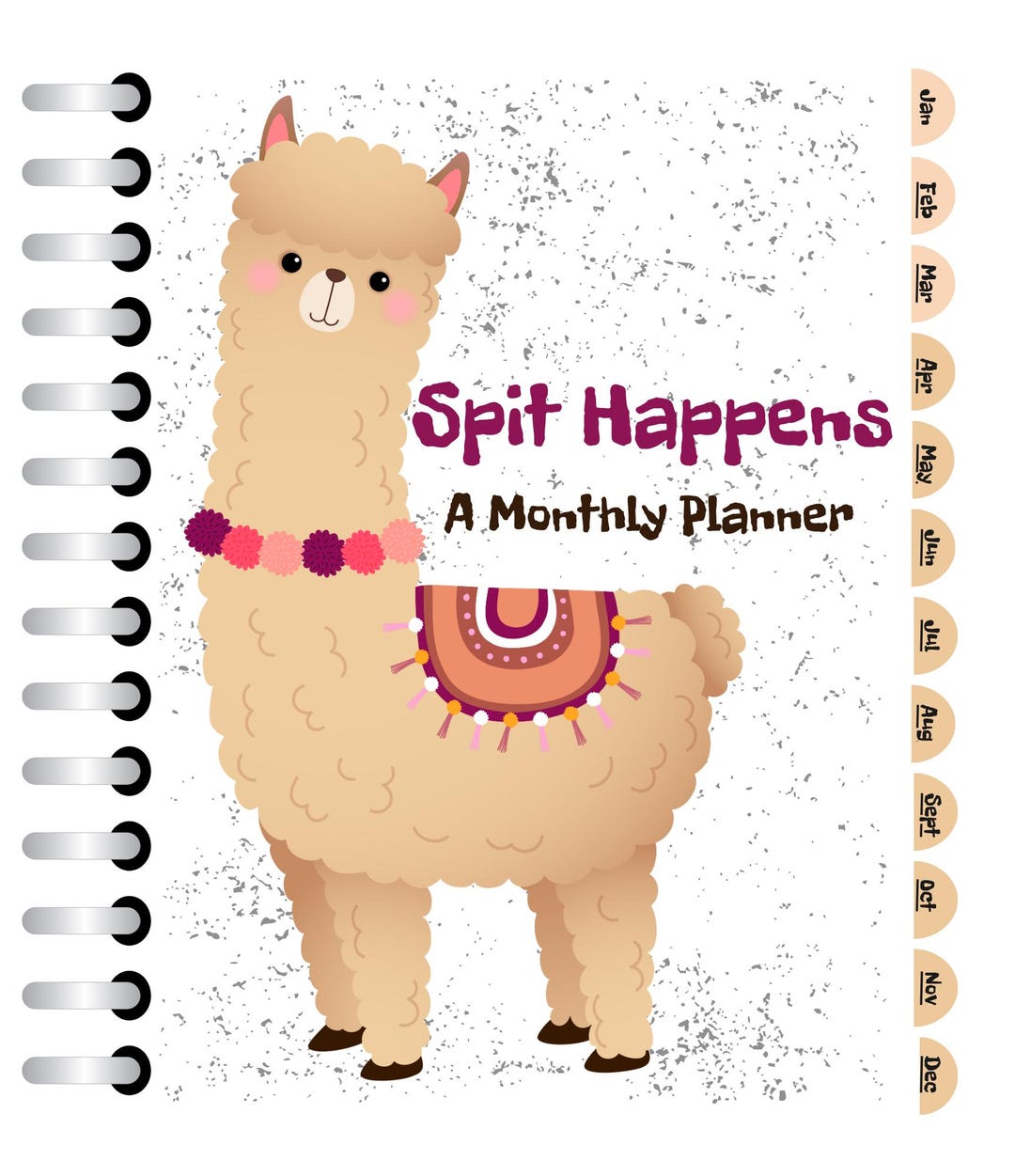 Funny Llama Monthly Planner, A4 + Letter (digital Download) - Etsy