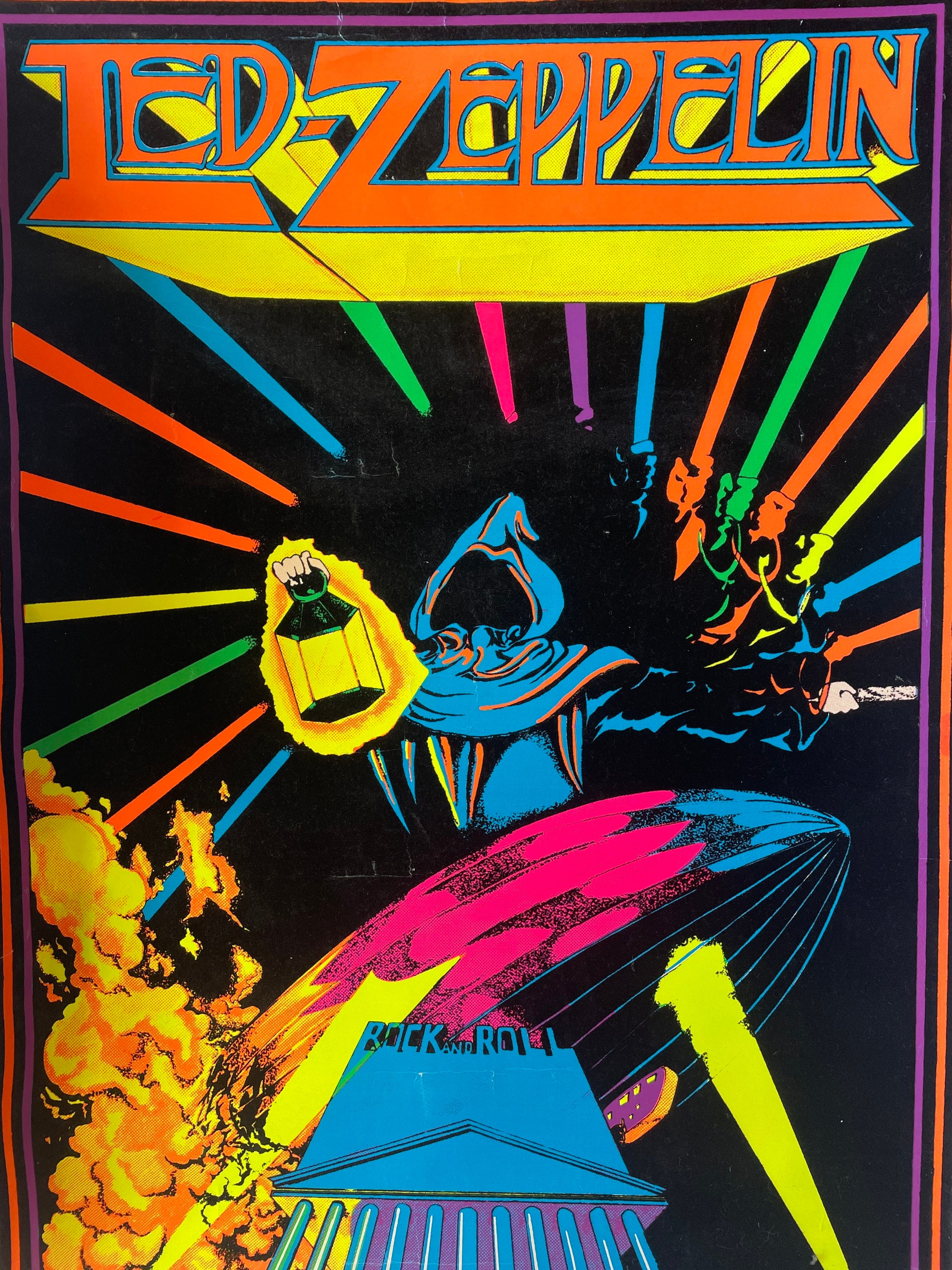 Led Zeppelin Black Light Posters