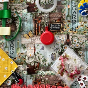 Garden Fidget, Flowers Butterflies, Fidget Blanket, Best Senior Gift ...