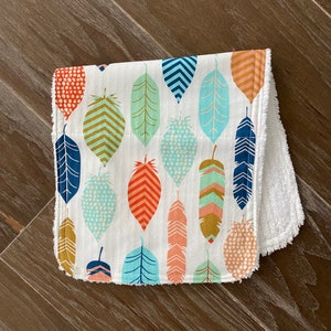 Woodland Burp Cloths, Tribal Burp Rag, Bear Spit up Rag, Burp Cloth Set ...