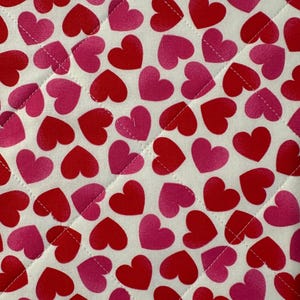 Heart Valentine's Day Dishcloth Gift Set, Scattered Hearts, Pink Red ...