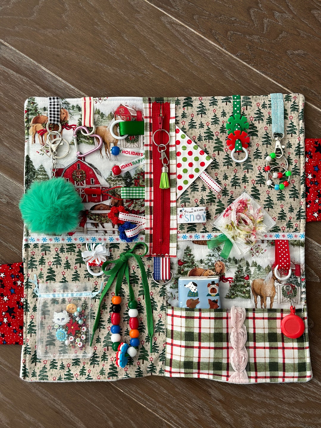 Winter Fidget Blanket Horse Snow Barn Dementia Alzheimer's Busy Blanket ...