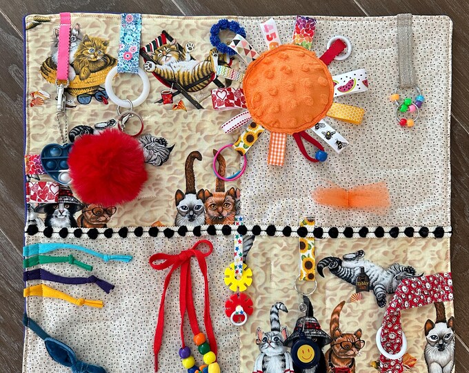Summer Cats Fidget Activity Mat: Sensory Dementia Alzheimer's Aid - Etsy