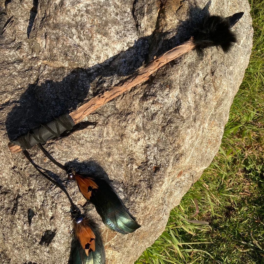 Obsidian Point Royal Scepter Wand - Etsy