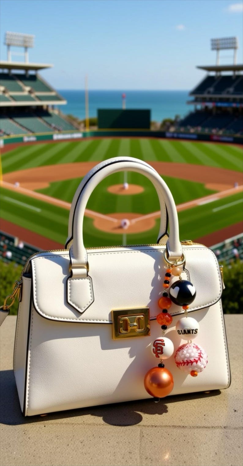 San Francisco SF Giants Inspired Baseball Keychain • Purse Charm ...