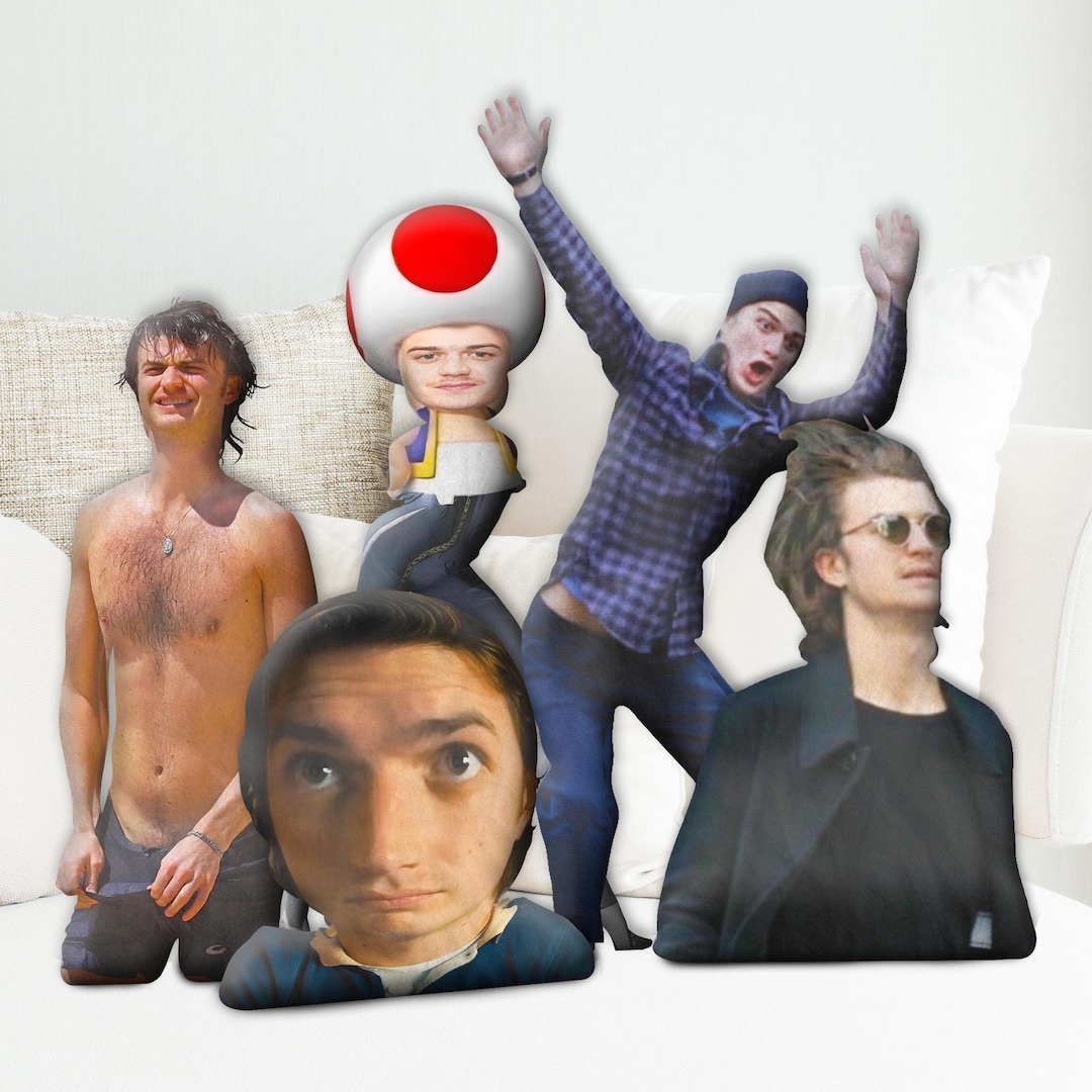 Custom Shaped Steve Harrington Ugly Pillow, Funny Joe Keery Meme Pillow ...