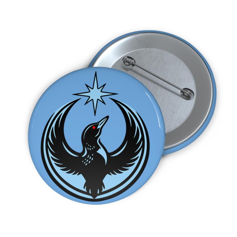 Minnesota Rebel Loon Pin Button, Minnesota Loon Symbol Accessory ...