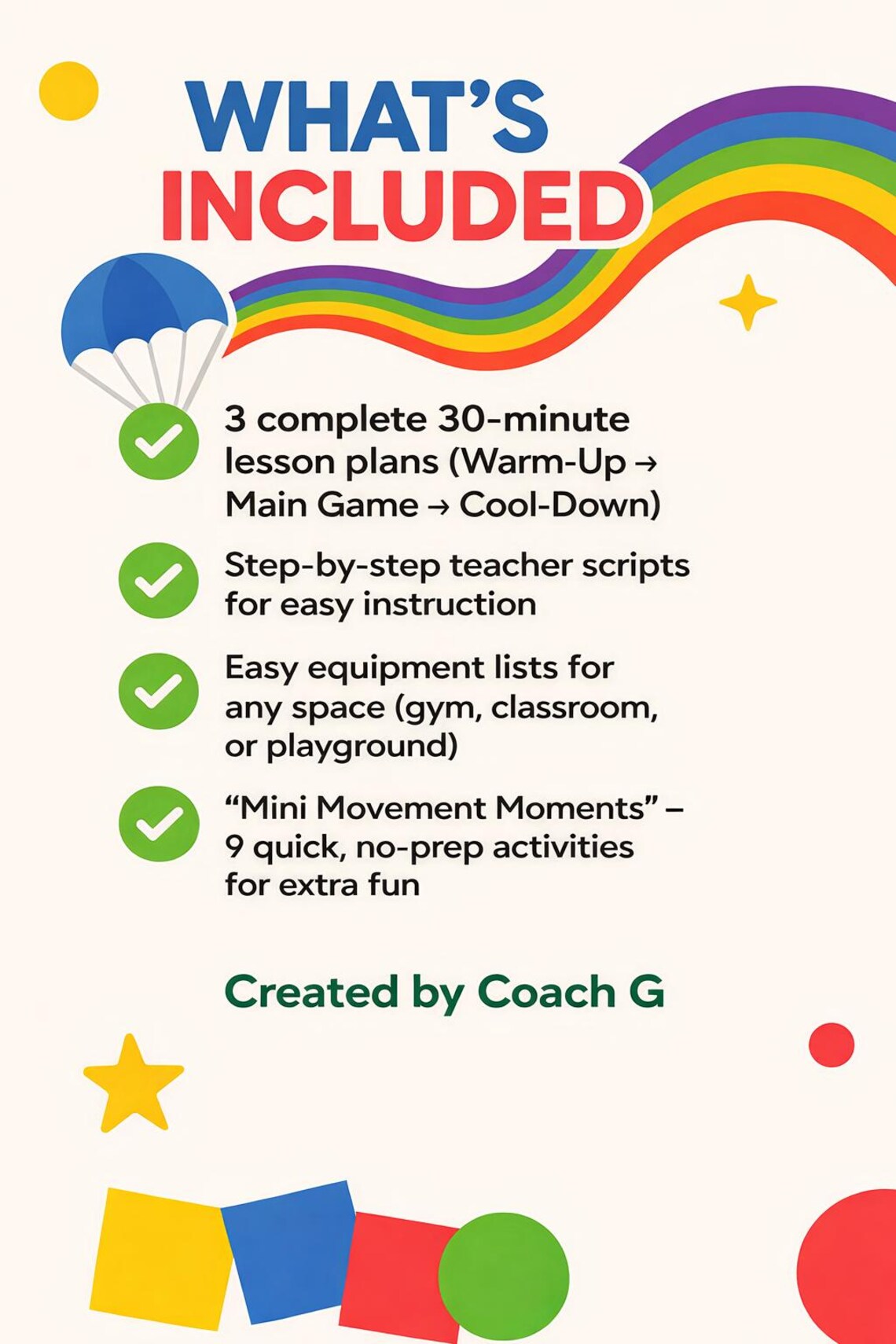 Pre K Parachute Playtime - Preschool Physical Education and Movement ...
