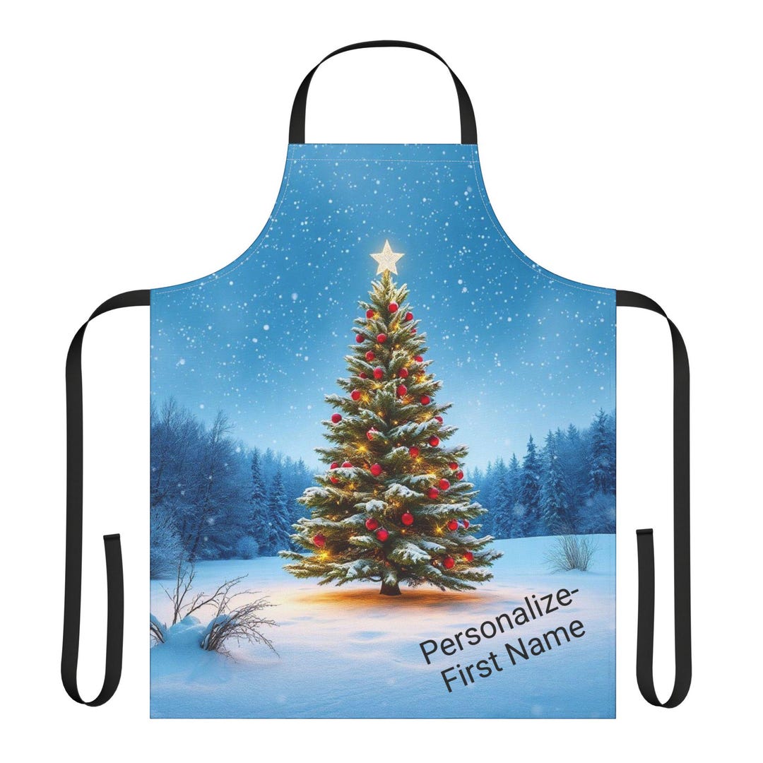 Personalized Christmas Tree Apron - Etsy
