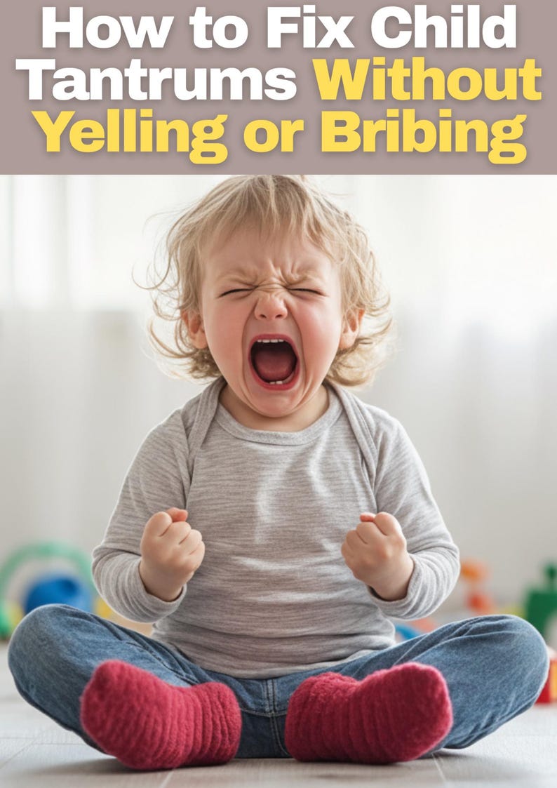 How to Fix Child Tantrums Without Yelling or Bribing. - Etsy