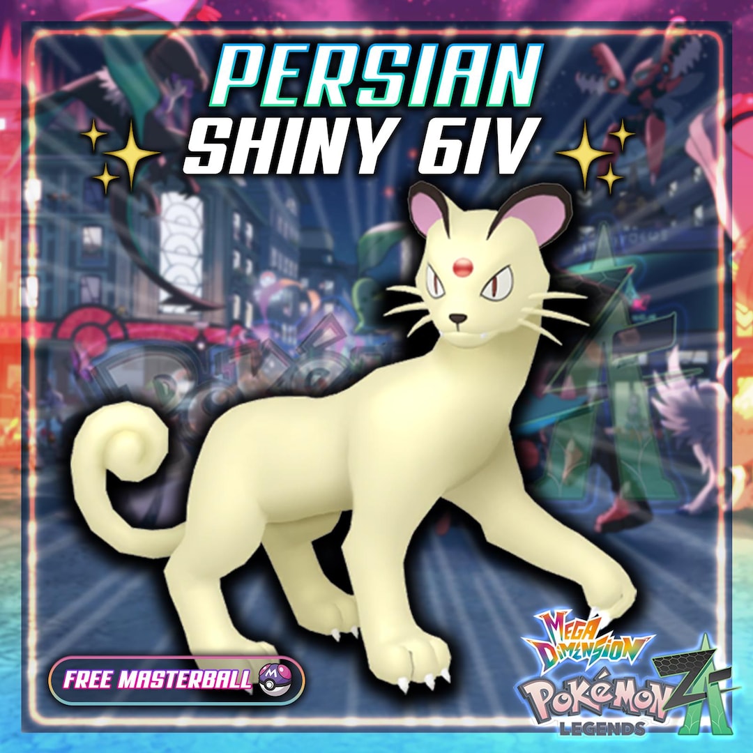 Pokemon Legends Z-A PERSIAN Shiny 6IV / Competitive Set Battle Ready EV ...