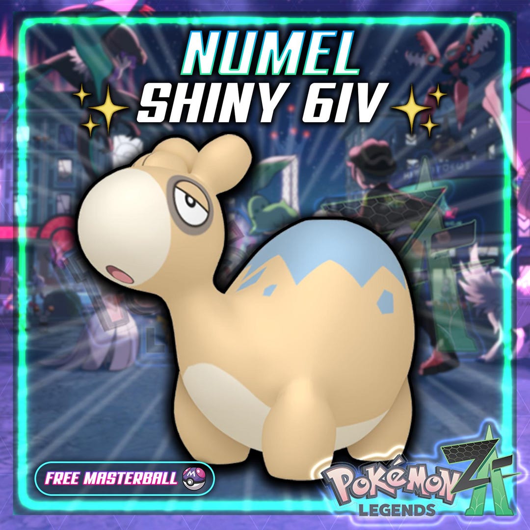 Pokemon Legends Z-A NUMEL Shiny 6IV / Competitive Set Battle Ready EV ...