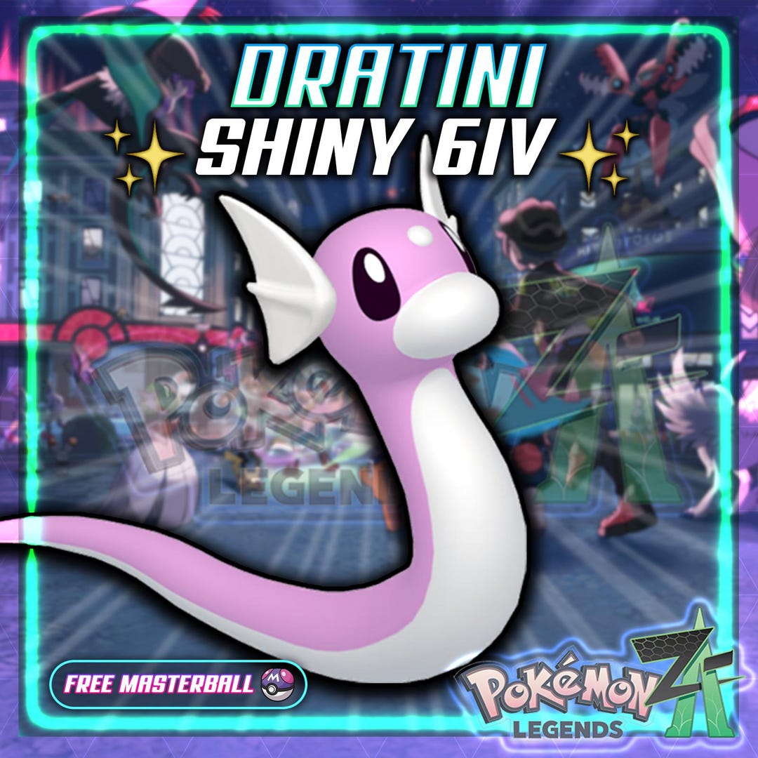 Pokemon Legends Z-A DRATINI Shiny 6IV / Competitive Set Battle Ready EV ...