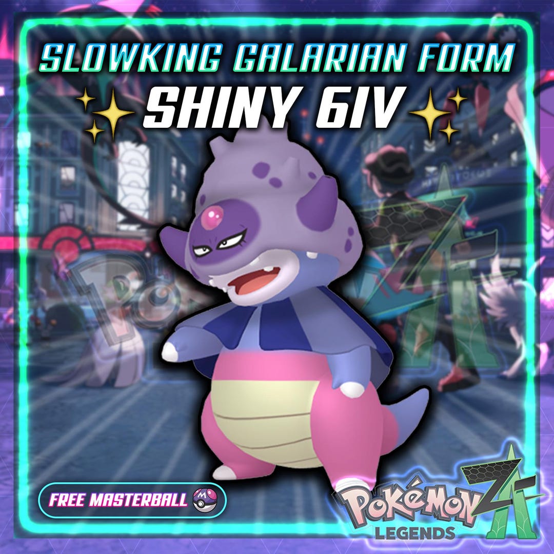 Pokemon Legends Z-A SLOWKING GALARIAN Shiny 6IV / Competitive Set ...