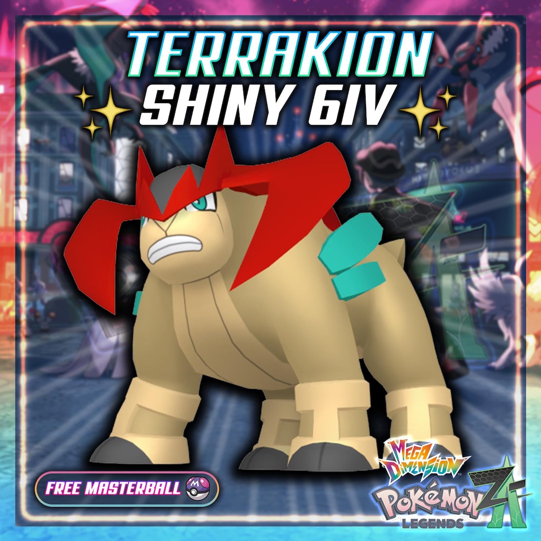 Pokemon Legends Z-A Shiny TERRAKION 6IV / Competitive Set Battle Ready ...