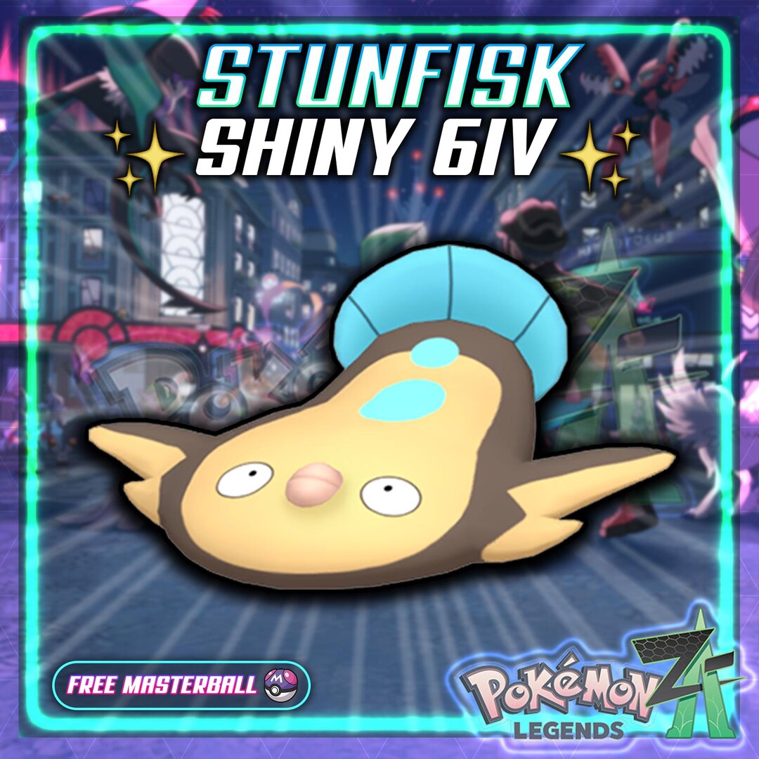 Pokemon Legends Z-A STUNFISK Shiny 6IV / Competitive Set Battle Ready ...