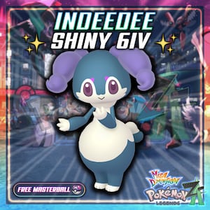 Pokemon Legends Z-A INDEEDEE F Shiny 6IV / Competitive Set Battle Ready ...