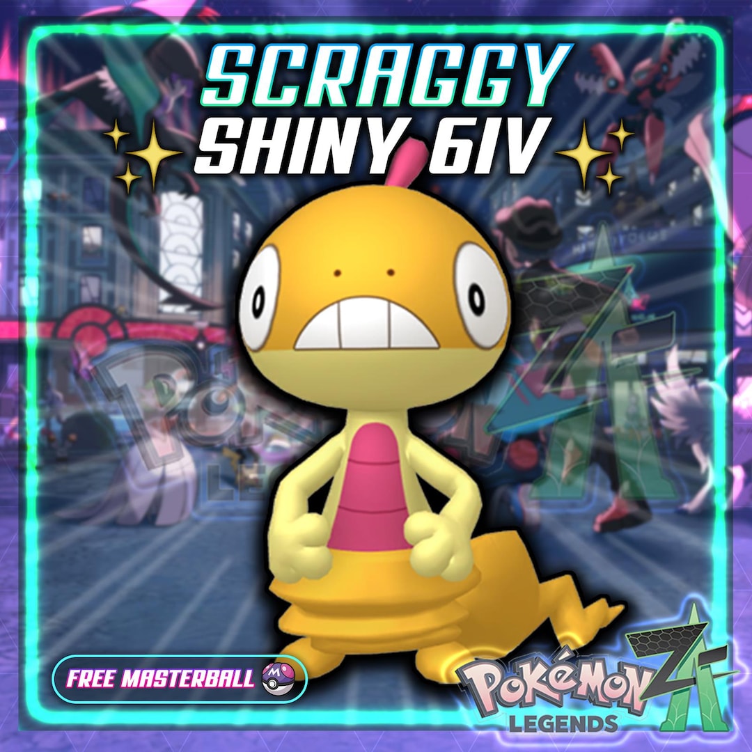 Pokemon Legends Z-A SCRAGGY Shiny 6IV / Competitive Set Battle Ready EV ...