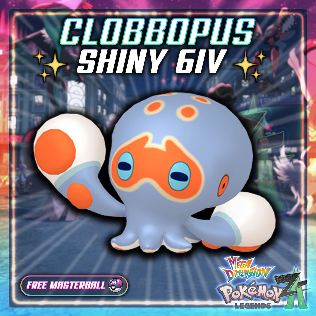 Pokemon Legends Z-A CLOBBOPUS Shiny 6IV / Competitive Set Battle Ready ...