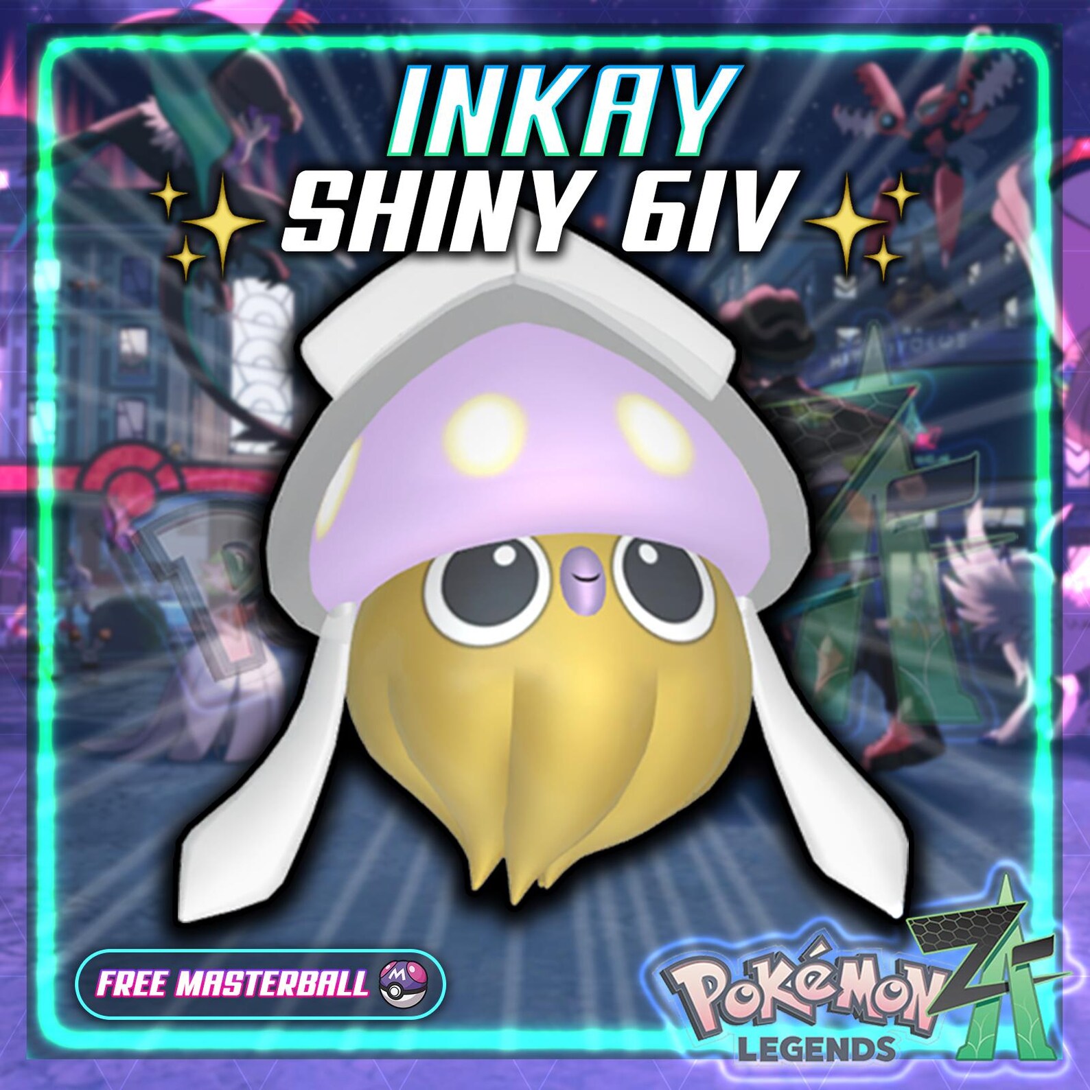 Pokemon Legends Z-A INKAY SHINY Shiny 6IV / Competitive Set Battle ...
