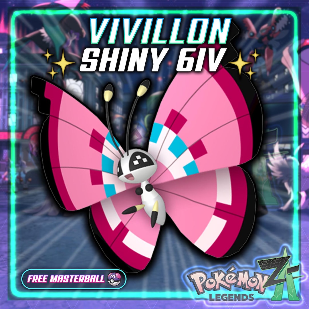 Pokemon Legends Z-A VIVILLON Shiny 6IV / Competitive Set Battle Ready ...