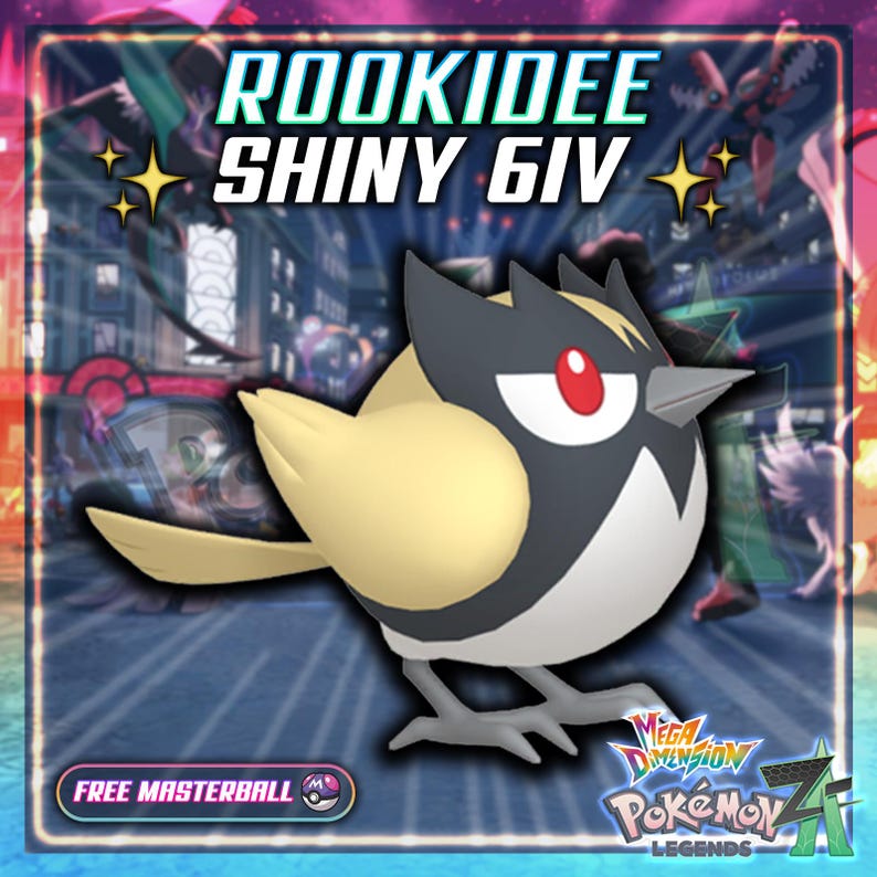 Pokemon Legends Z-A ROOKIDEE Shiny 6IV / Competitive Set Battle Ready ...
