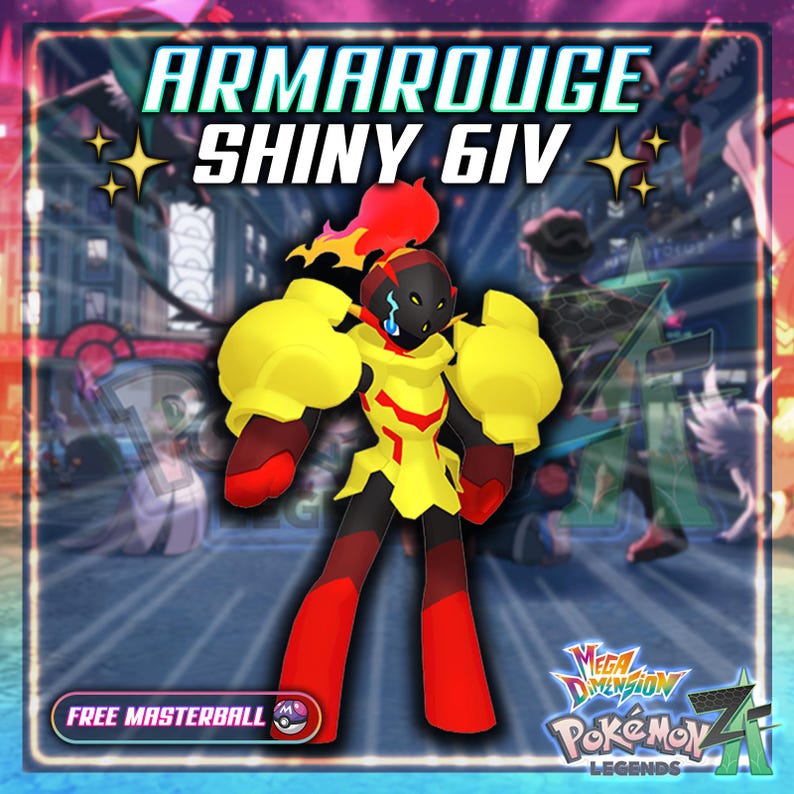 Pokemon Legends Z-A ARMAROUGE Shiny 6IV / Competitive Set Battle Ready ...