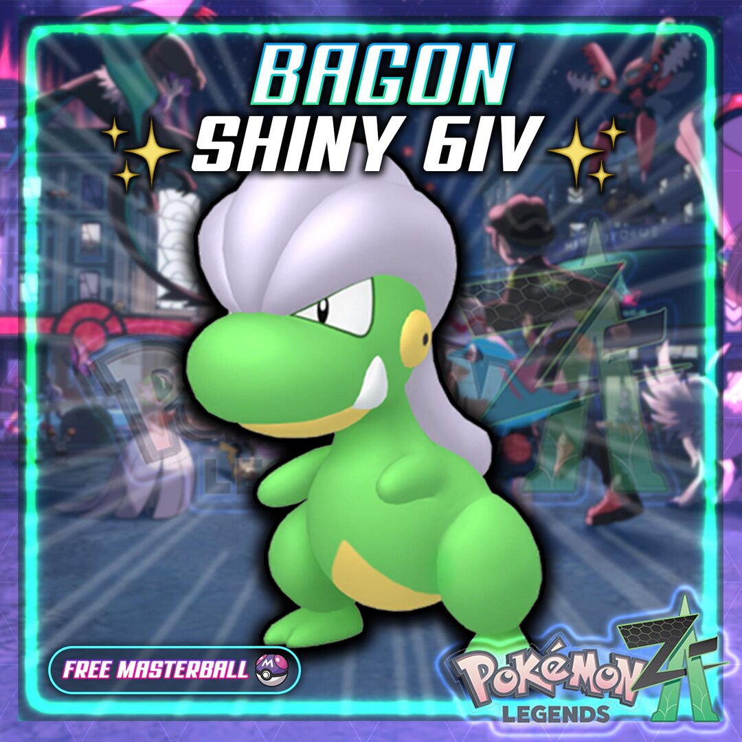Pokemon Legends Z-A BAGON Shiny 6IV / Competitive Set Battle Ready EV ...