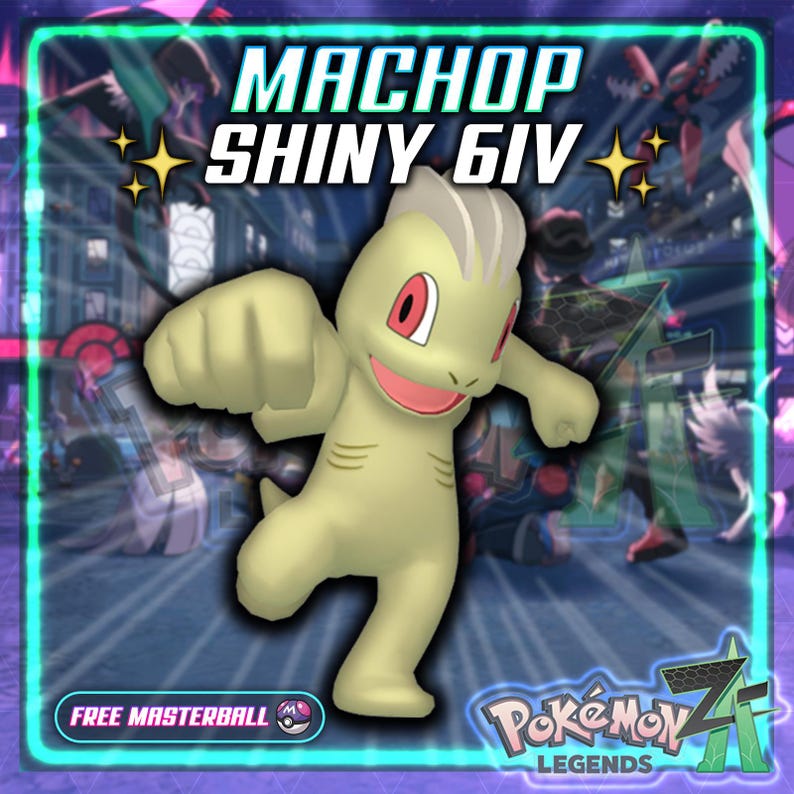 Pokemon Legends Z-A MACHOP Shiny 6IV / Competitive Set Battle Ready EV ...