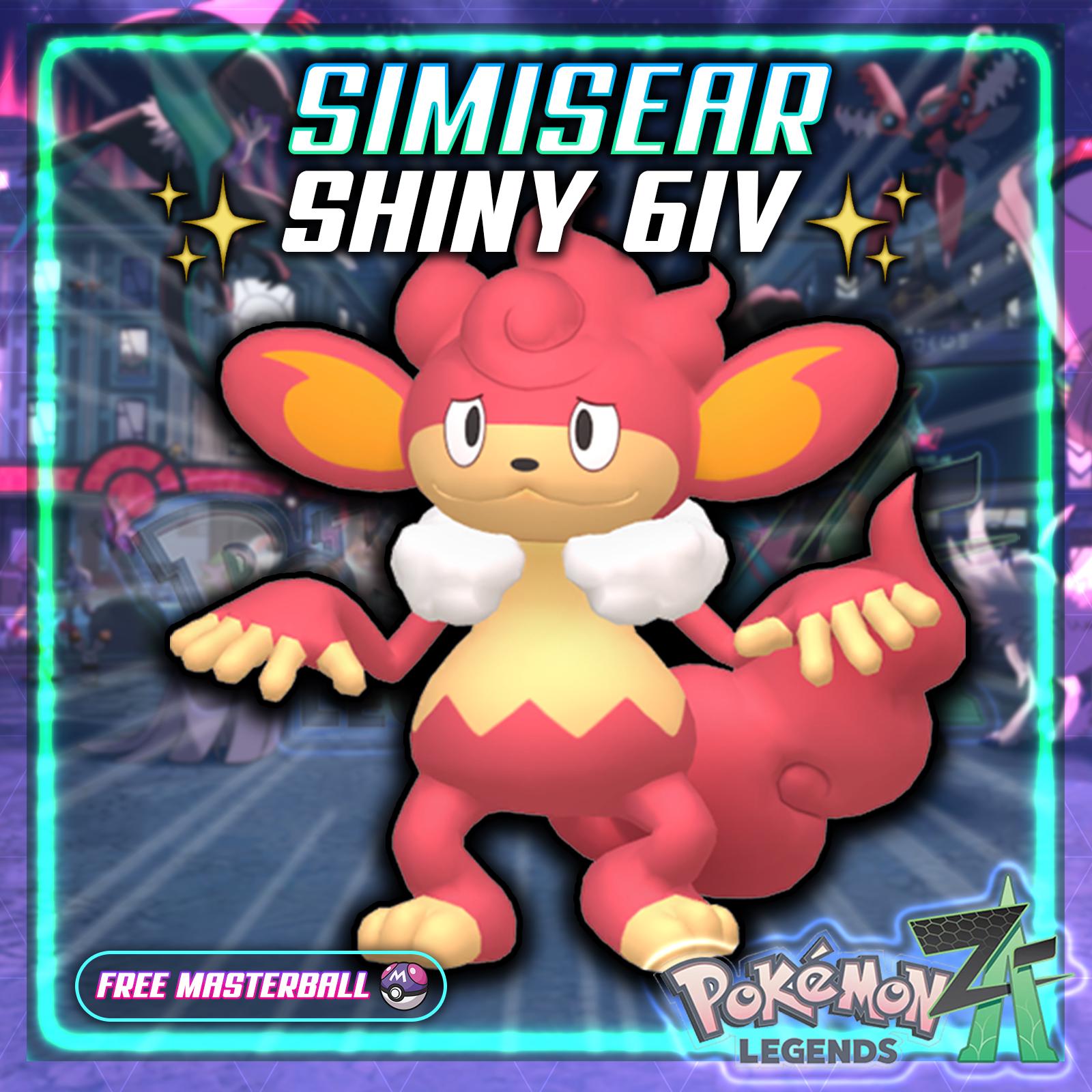 Shiny Simisear Pokemon Za