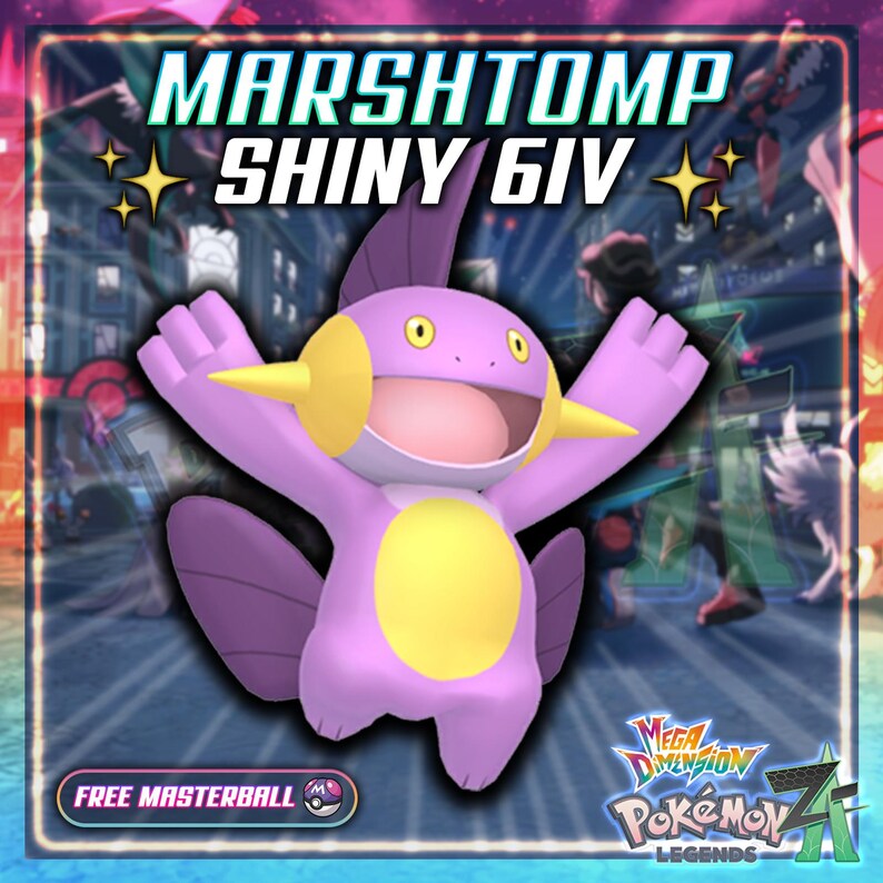 Pokemon Legends Z-A MARSHTOMP Shiny 6IV / Competitiv Set ...