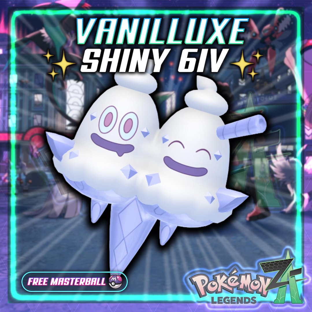 Pokemon Legends Z-A VANILLUXE Shiny 6IV / Competitive Set Battle Ready ...