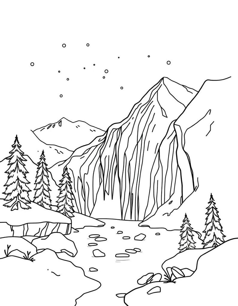 100 Winter Coloring Pages – Snowy Landscapes, Christmas Scenes & Cozy ...