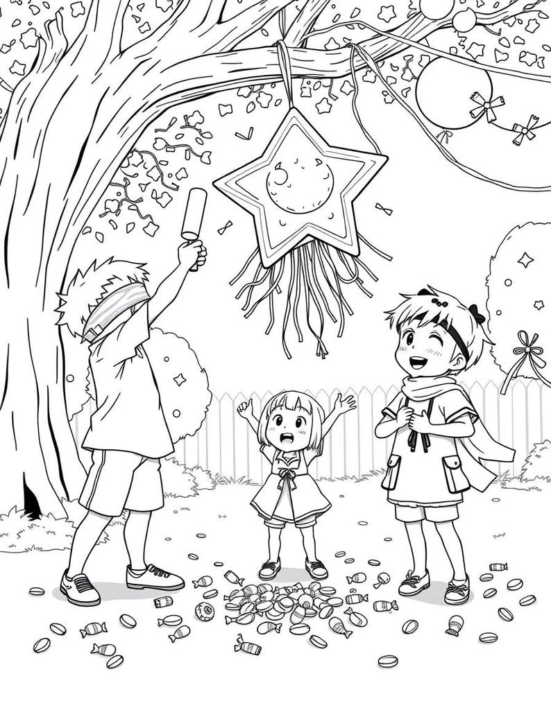 Las Posadas Coloring Pages – 20-page Christmas Posada Bundle (instant ...