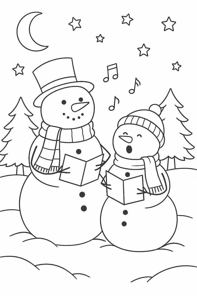 Fun Christmas Coloring Pages for Kids | Santa, Reindeer & Snowman ...