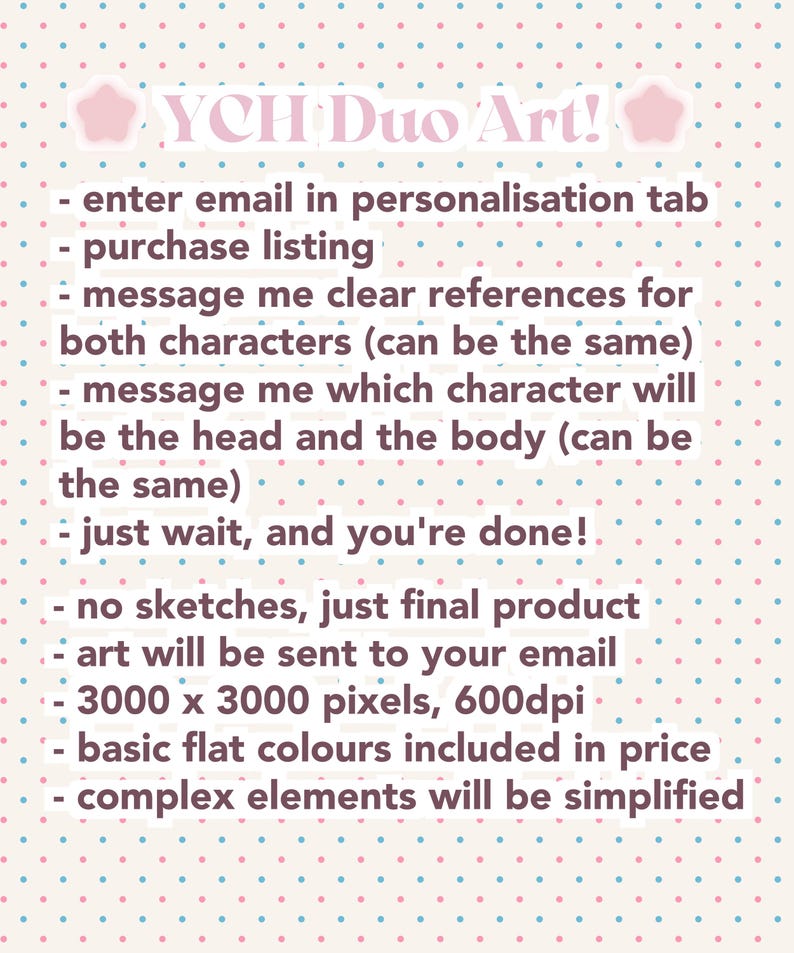 Ych Duo Art | Yumeship | Oc | Your Character Here - Etsy