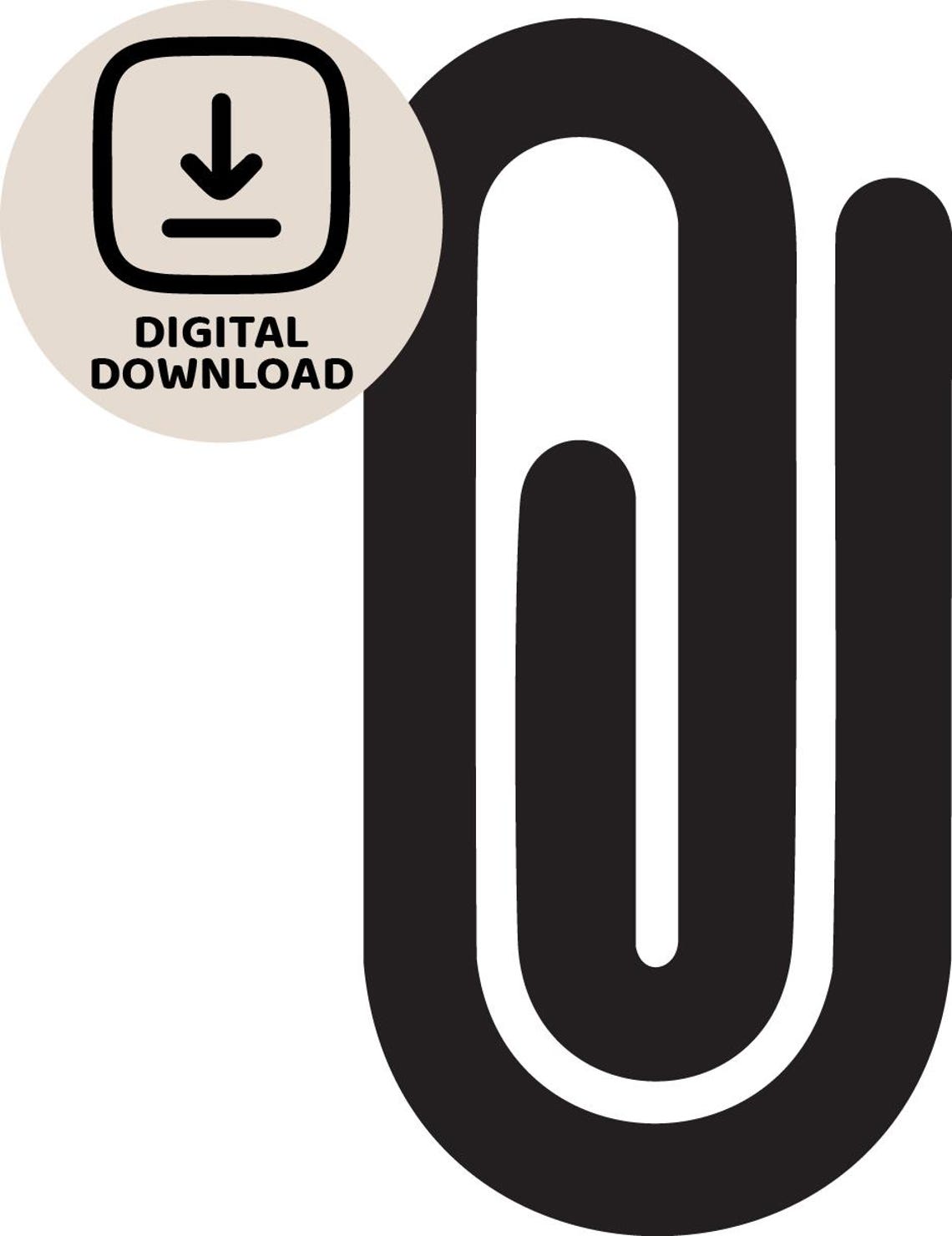 Paperclip Bookmark - Digital SVG File - Etsy