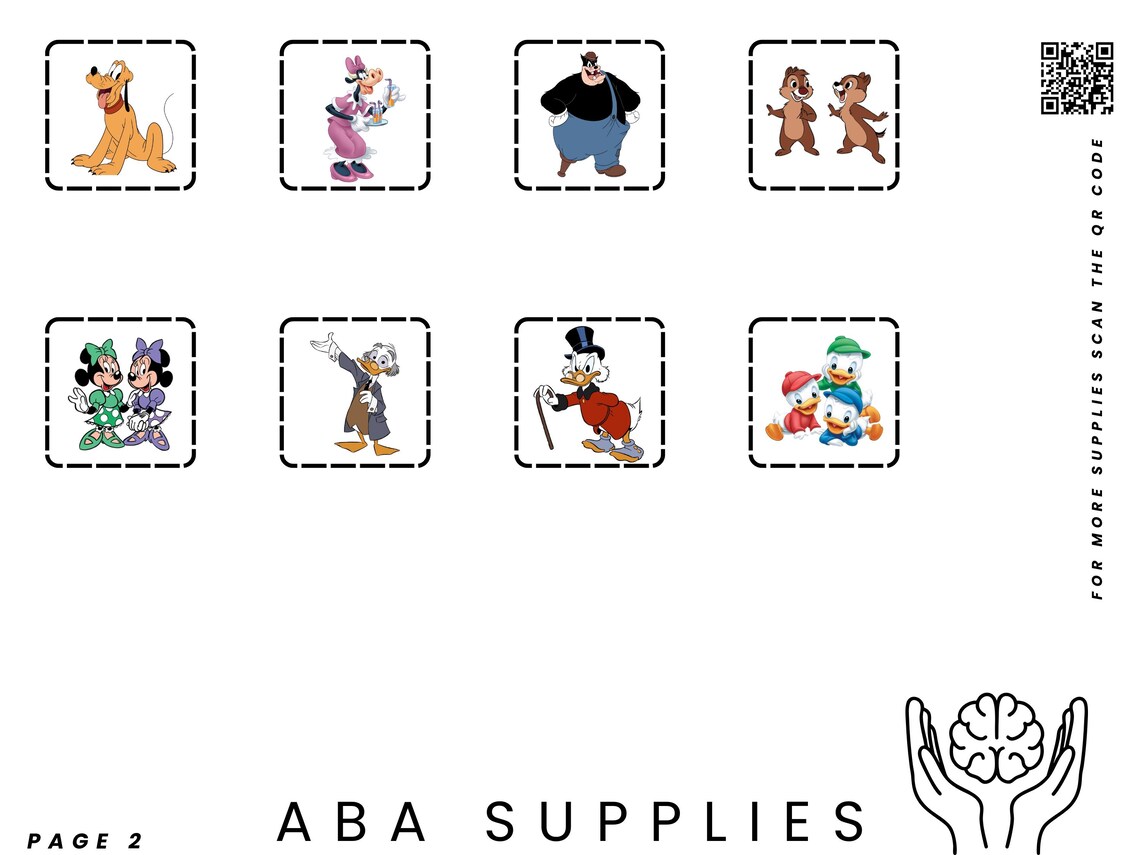 Mickey Mouse Club House | ABA Token Board | Digital Download (PDF) - Etsy