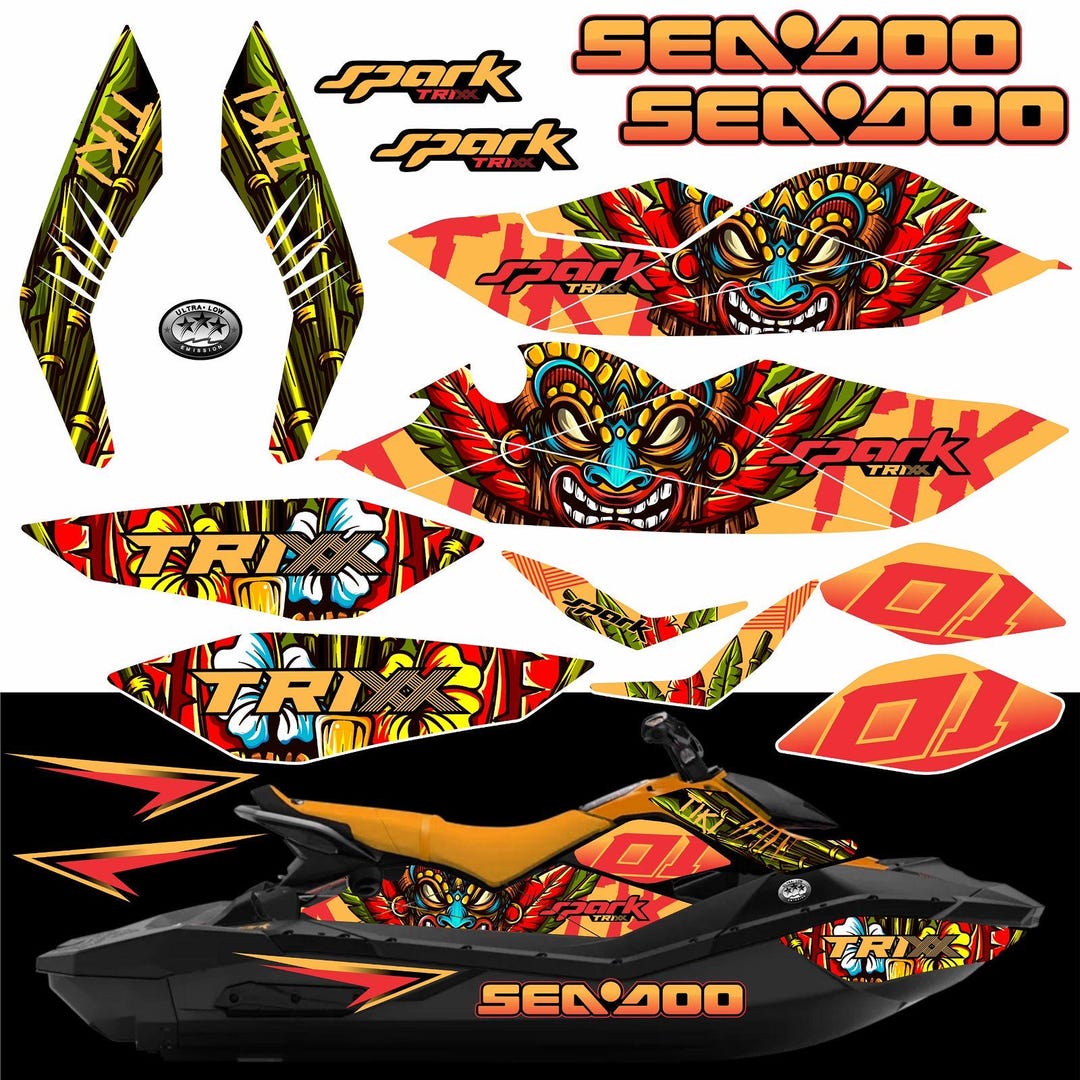 Sedoo Spark Trix Decals -sticker Kit Jet Ski 2up - 3up - Etsy