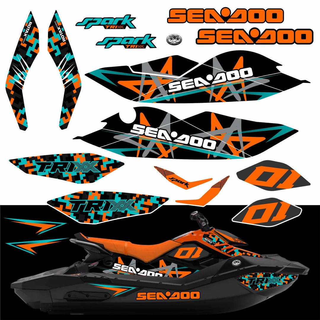 Sedoo Spark Trix Decals -sticker Kit Jet Ski 2up - 3up - Etsy