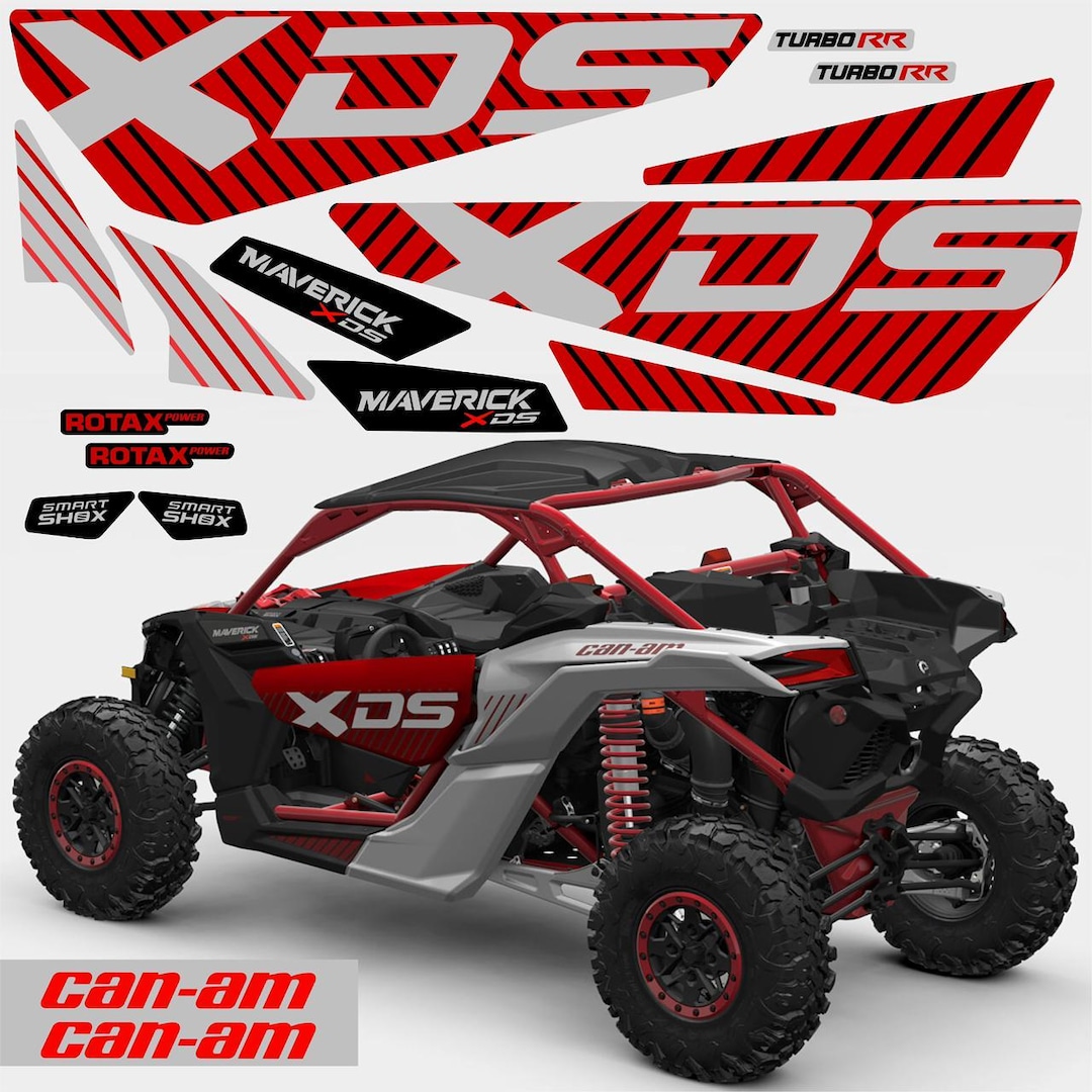 Can-am Maverick X3 XDS Turbo RR 2025 UTV Decals Stickers Set Graphics ...