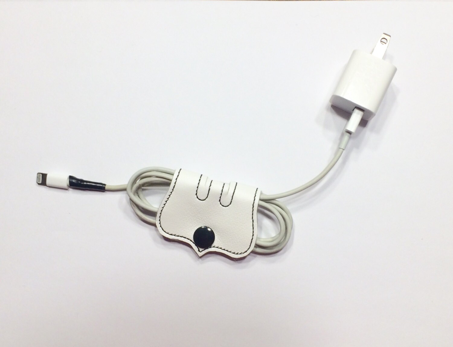 Cord Keeper, iPhone Cord, Ear Bud Cord, Cord Organizer, Black Snaps ...