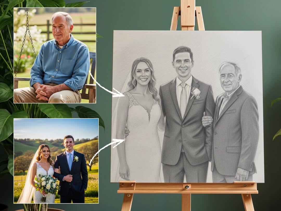 Wedding Memorial Photo Edit – Add Deceased Loved One to Wedding Picture ...